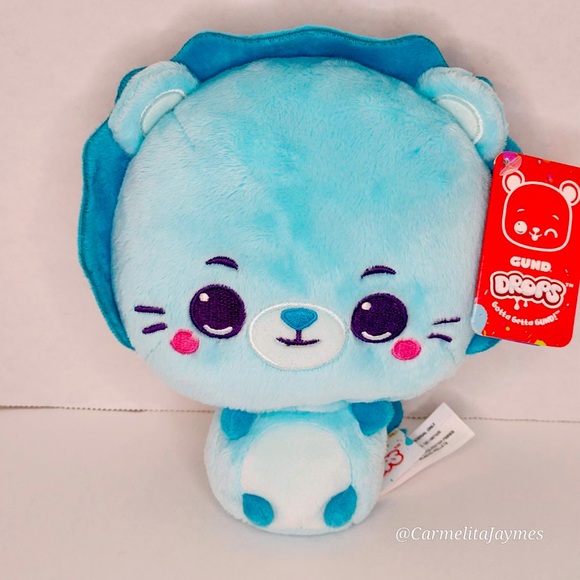 Gund | Toys | Gund Drops Roger Roars Blue Lion Expressive Plush Nwt ...